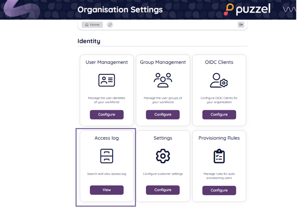 How to access and search the Access Log | Puzzel Help Centre